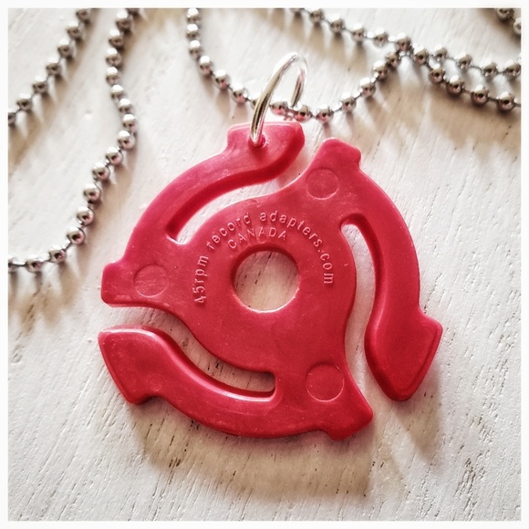 daisy may post | Jewelry | Handmade Unisex 45 Rpm Adapter Necklace ...
